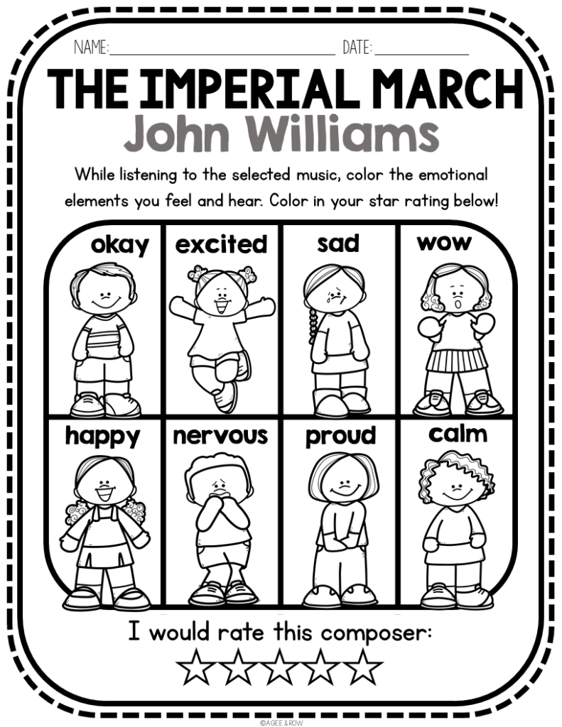 John Williams Classical Music | Social-Emotional Listening Activities ...