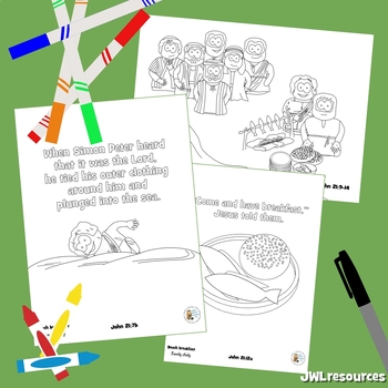 Beach breakfast - John 21 - Kidmin Lesson & Bible Crafts | Made By Teachers