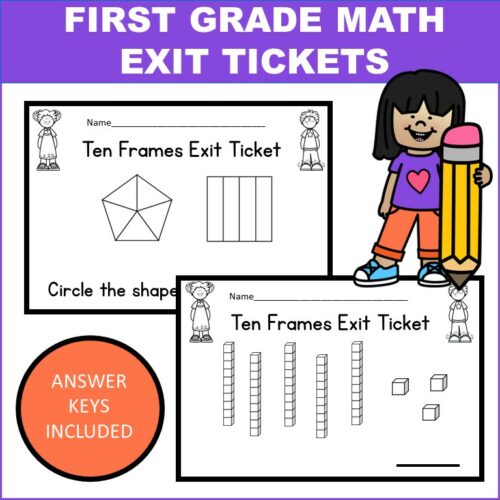 First Grade Math Exit Tickets | Made By Teachers