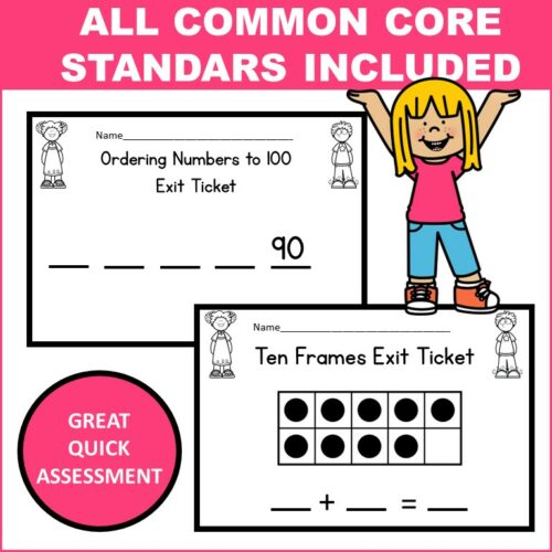 First Grade Math Exit Tickets | Made By Teachers
