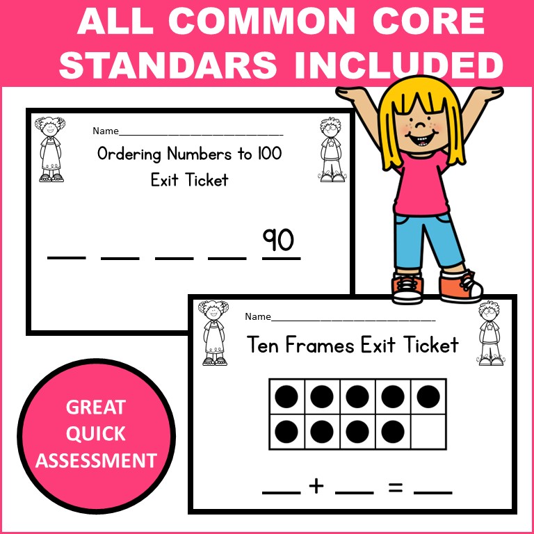 First Grade Math Exit Tickets | Made By Teachers