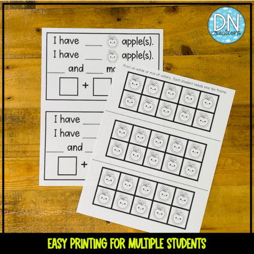 Apple Craft l Kindergarten Math Craft l Math Paper Craft l Numbers to ...