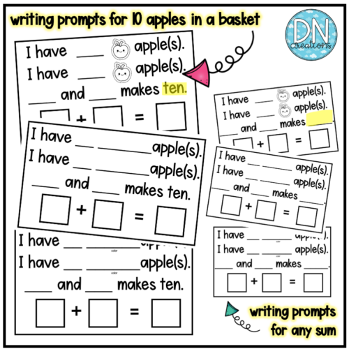 Apple Craft l Kindergarten Math Craft l Math Paper Craft l Numbers to ...