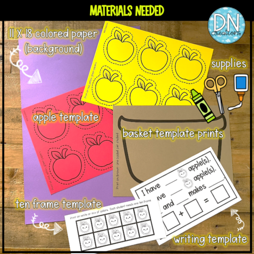 Apple Craft l Kindergarten Math Craft l Math Paper Craft l Numbers to ...