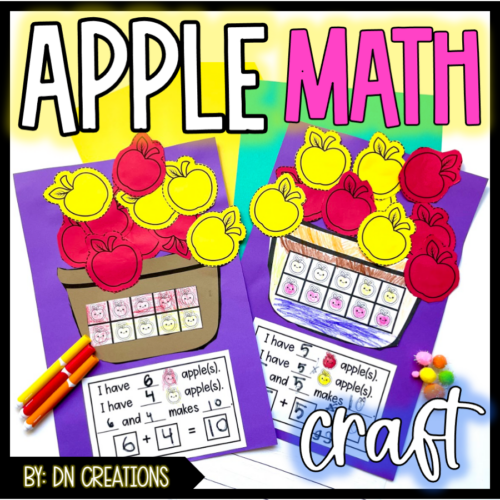 Apple Craft l Kindergarten Math Craft l Math Paper Craft l Numbers to ...