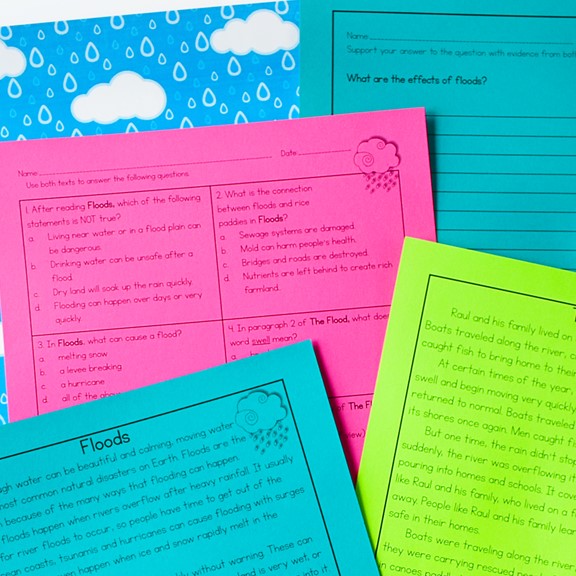 Paired Texts [Print & Digital]: Natural Disasters Grades 2-3 | Made By ...