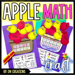 Apple Craft l Kindergarten Math Craft l Math Paper Craft l Numbers to ...