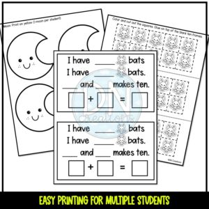 Bat Craft l Bat Math Craft l October Craft for Numbers to 10 | Made By ...