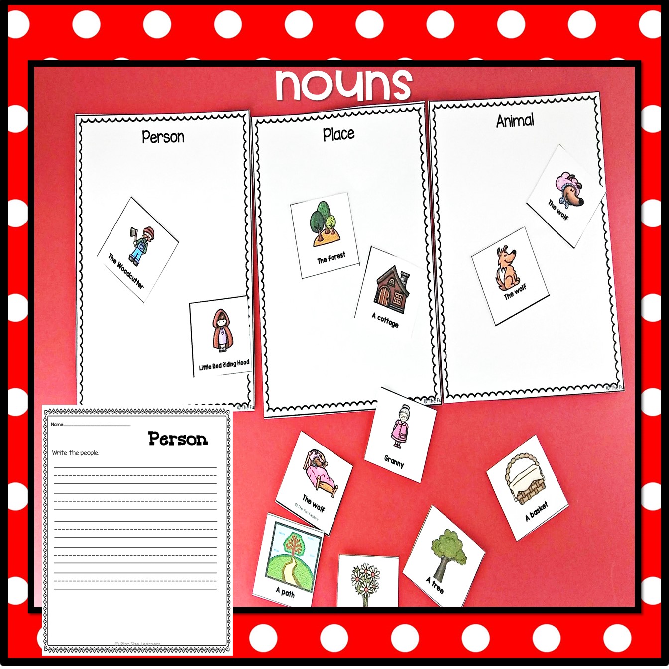 Little Red Riding Hood Unit | Centers | Vocabulary | Reader | First ...