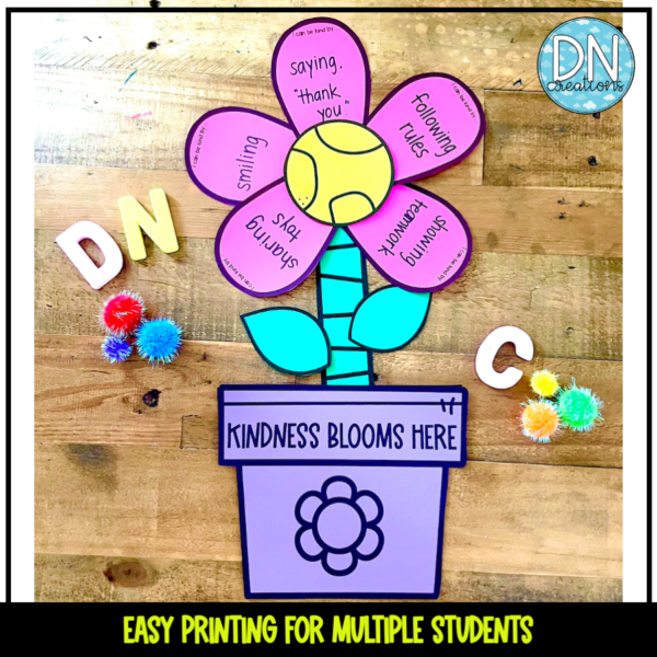 Kindness Blooms Here Craft l Kindness Flower Craft l Kindness Craft ...