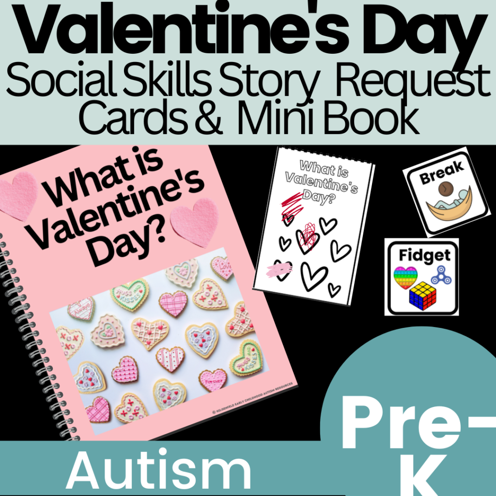 Valentine's Day Social Skills Story & Mini Book Ideal for PreK Autism ...