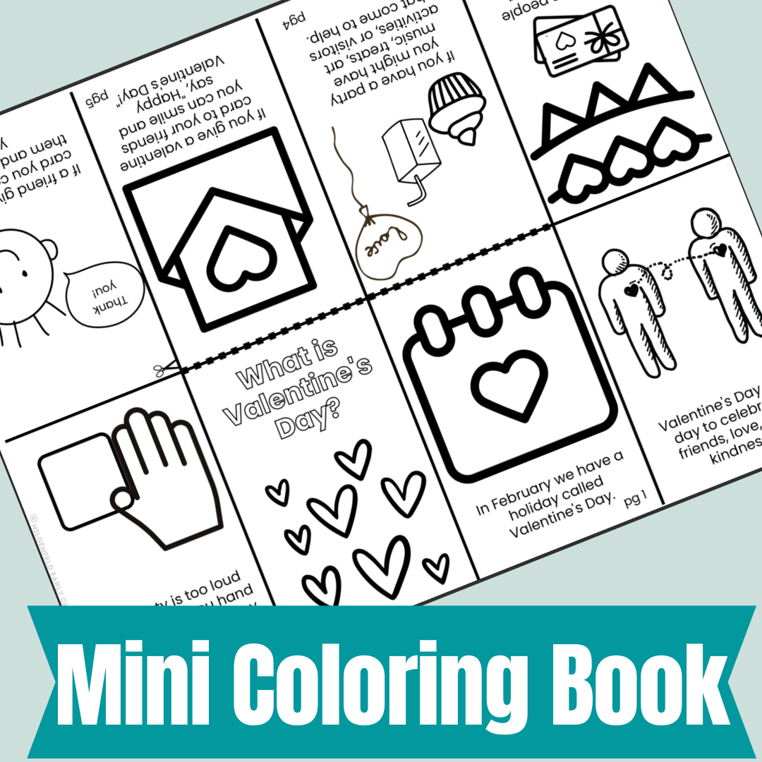 Valentine's Day Social Skills Story & Mini Book Ideal for PreK Autism ...