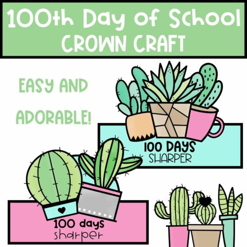 100th Day of School Hat or Crown Craft | Made By Teachers