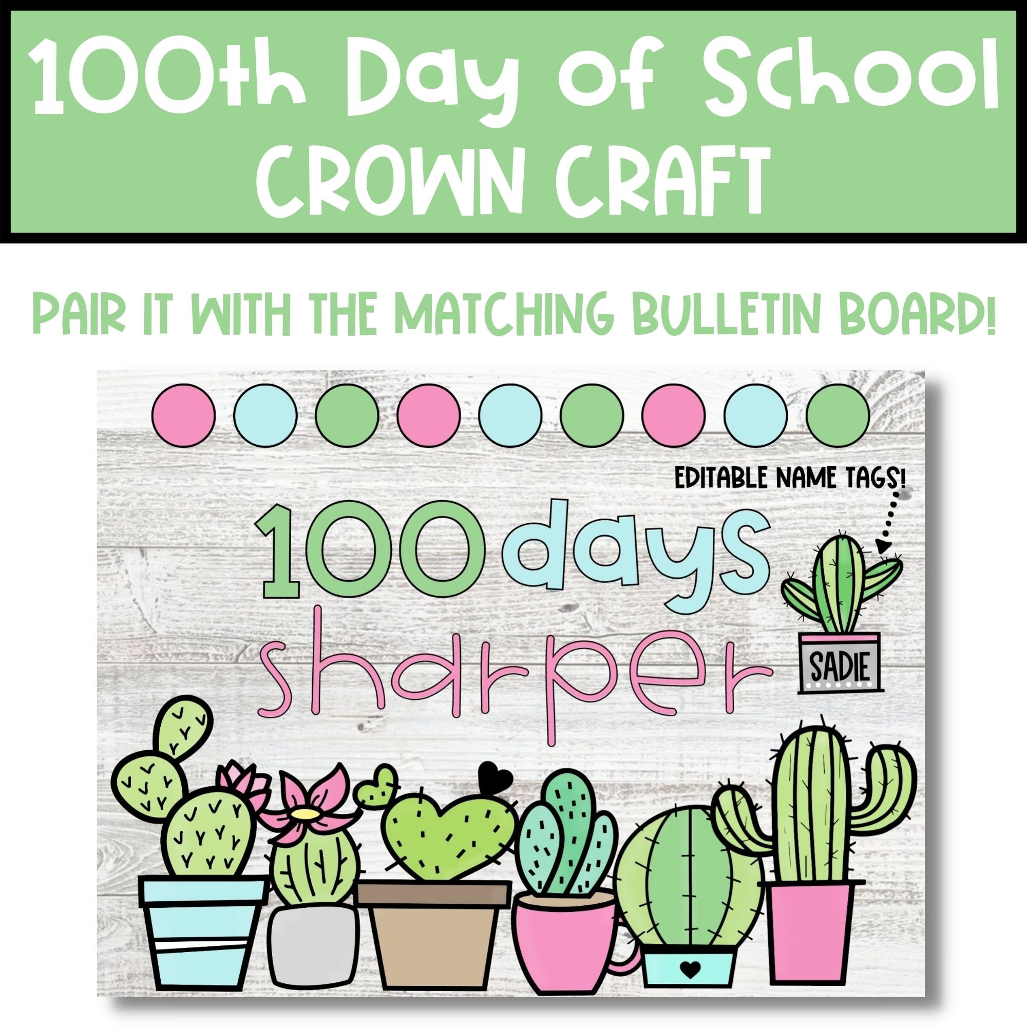 100th Day of School Hat or Crown Craft | Made By Teachers