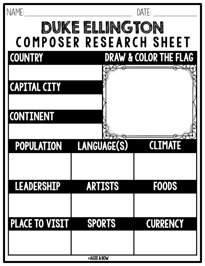 Duke Ellington Jazz | SEL Activities for Black History Month | Made By ...