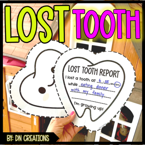 Lost Tooth Awards Notes and Classroom Displays l I Lost a Tooth | Made ...