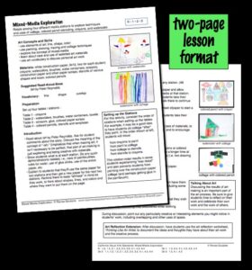 Art Lesson Mixed Media Exploration | Made By Teachers