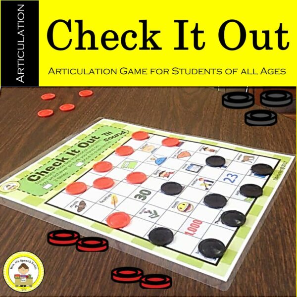 Articulation Game of Checkers for Speech Therapy | Made By Teachers