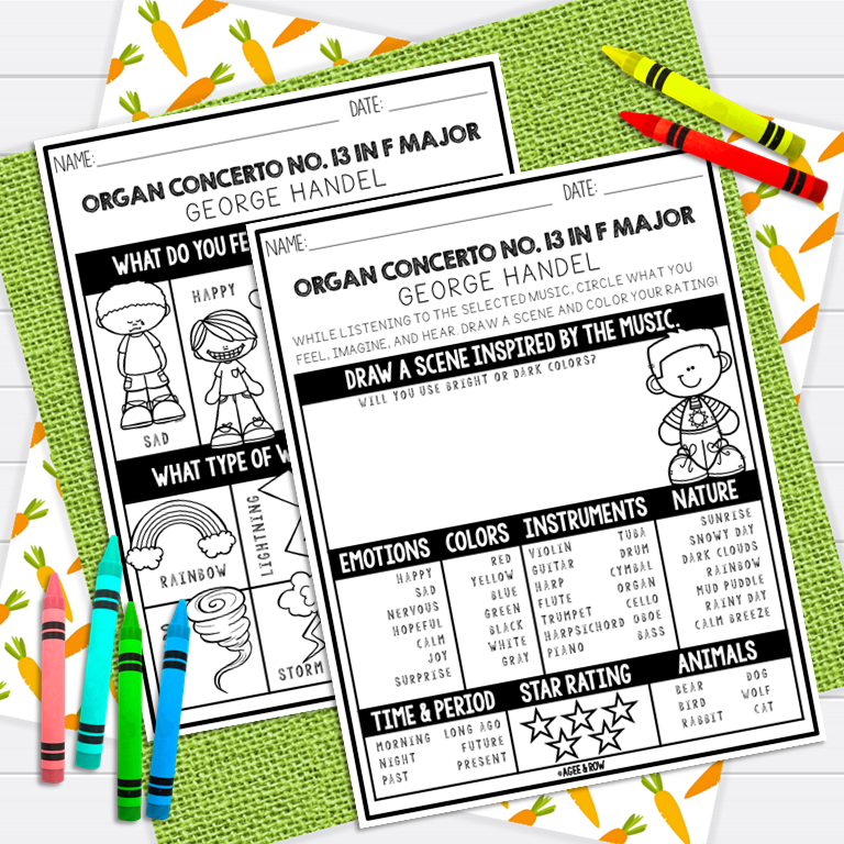 April Mindful Music | Spring SEL Classical Music Listening Activities ...