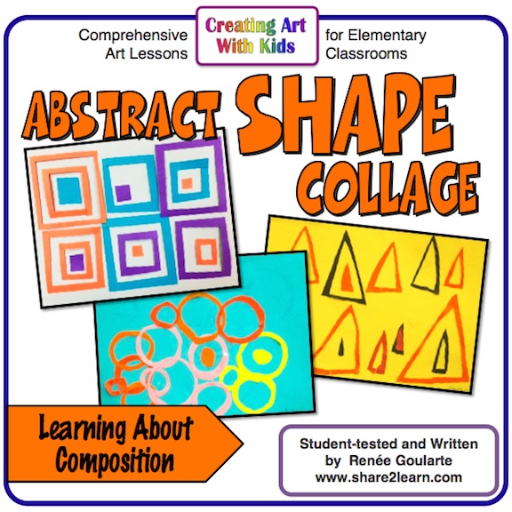 Art Lesson Abstract Shape Collage | Made By Teachers