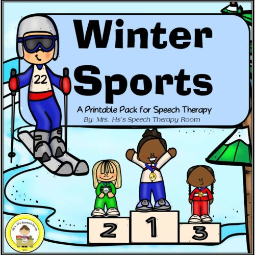 Winter Sports Speech Therapy Printable Pack | Made By Teachers