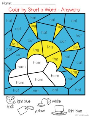 Weather Color by CVC Word | Made By Teachers