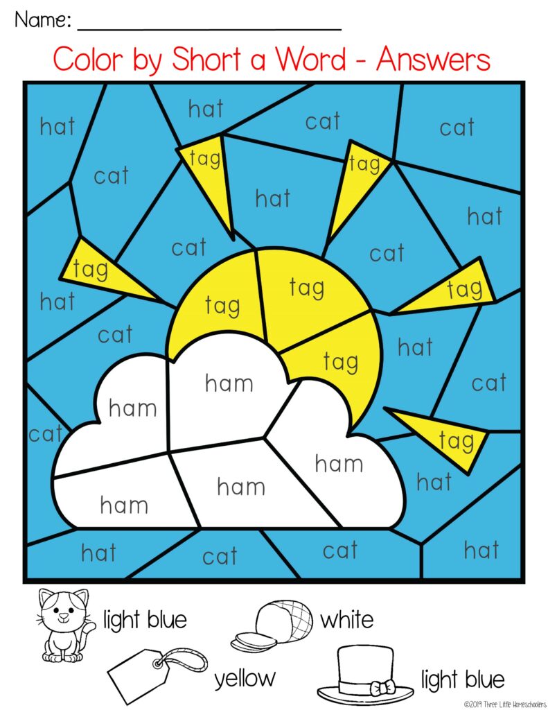 Weather Color by CVC Word | Made By Teachers