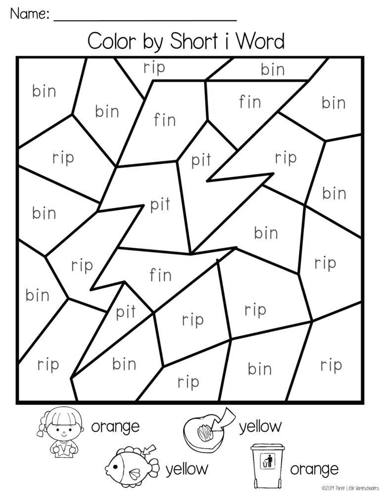 Weather Color by CVC Word - Made By Teachers