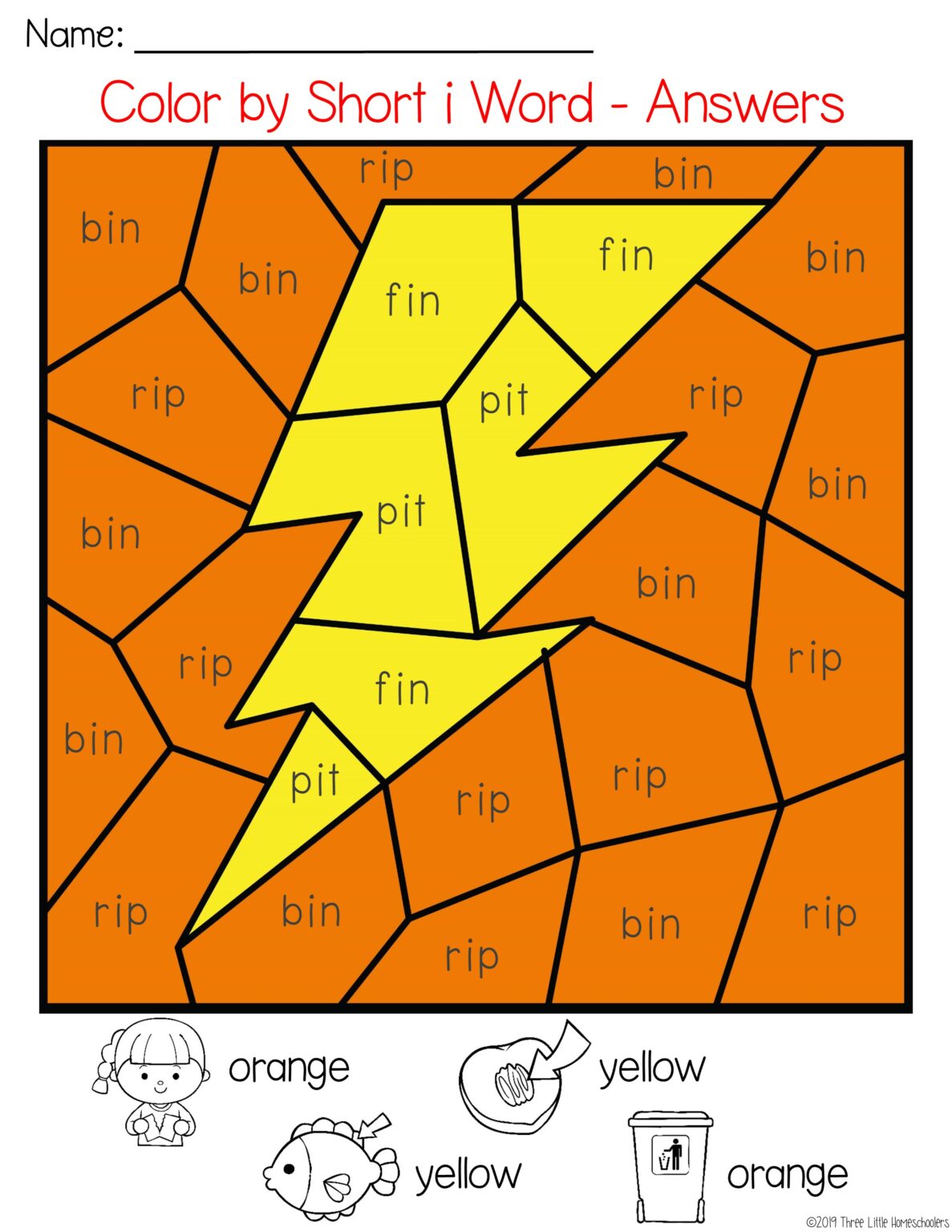 Weather Color by CVC Word | Made By Teachers