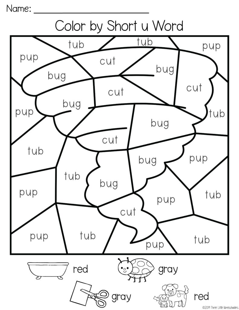 Weather Color by CVC Word | Made By Teachers