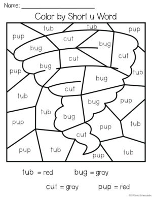 Weather Color by CVC Word | Made By Teachers