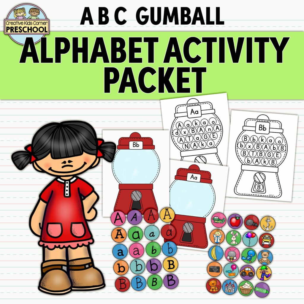 ABC Gumball Alphabet Activity Packet | Made By Teachers