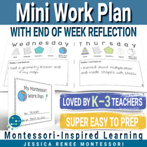 Montessori Work Plan Mini Booklet - Made By Teachers