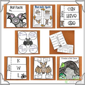 Bat Facts Interactive Mini Book | Made By Teachers