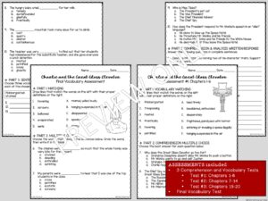 Charlie and the Great Glass Elevator Novel Study Unit | Comprehension ...