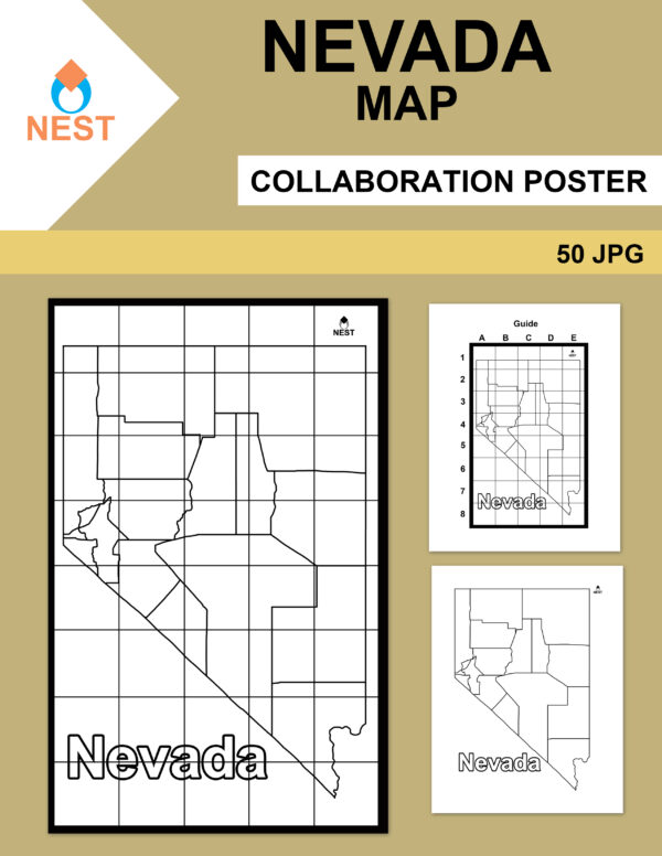 Nevada Map Collaboration Poster | Made By Teachers