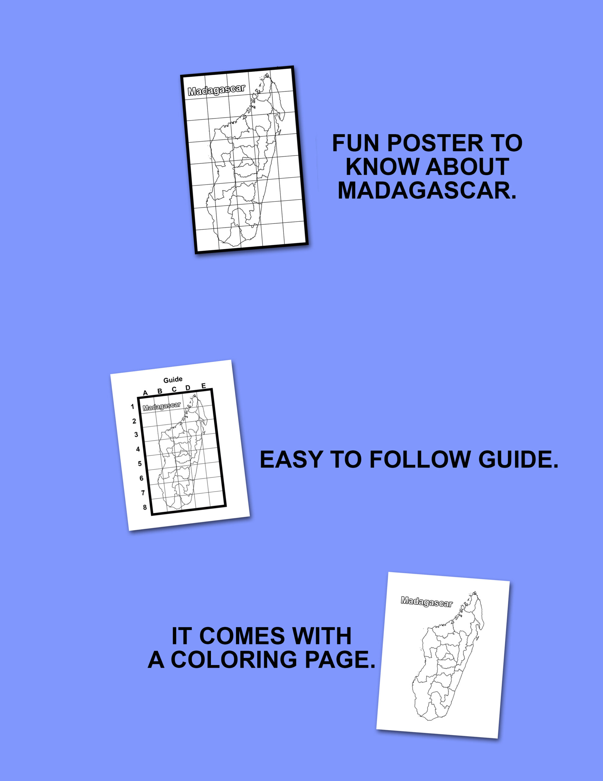 Madagascar Map Collaboration Poster | Made By Teachers