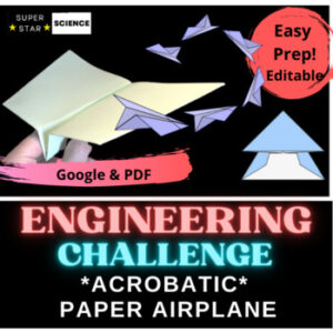 STEM Engineering Challenge Acrobatic Paper Airplanes Middle School NGSS ...