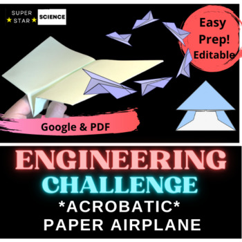 STEM Engineering Challenge Acrobatic Paper Airplanes Middle School NGSS ...