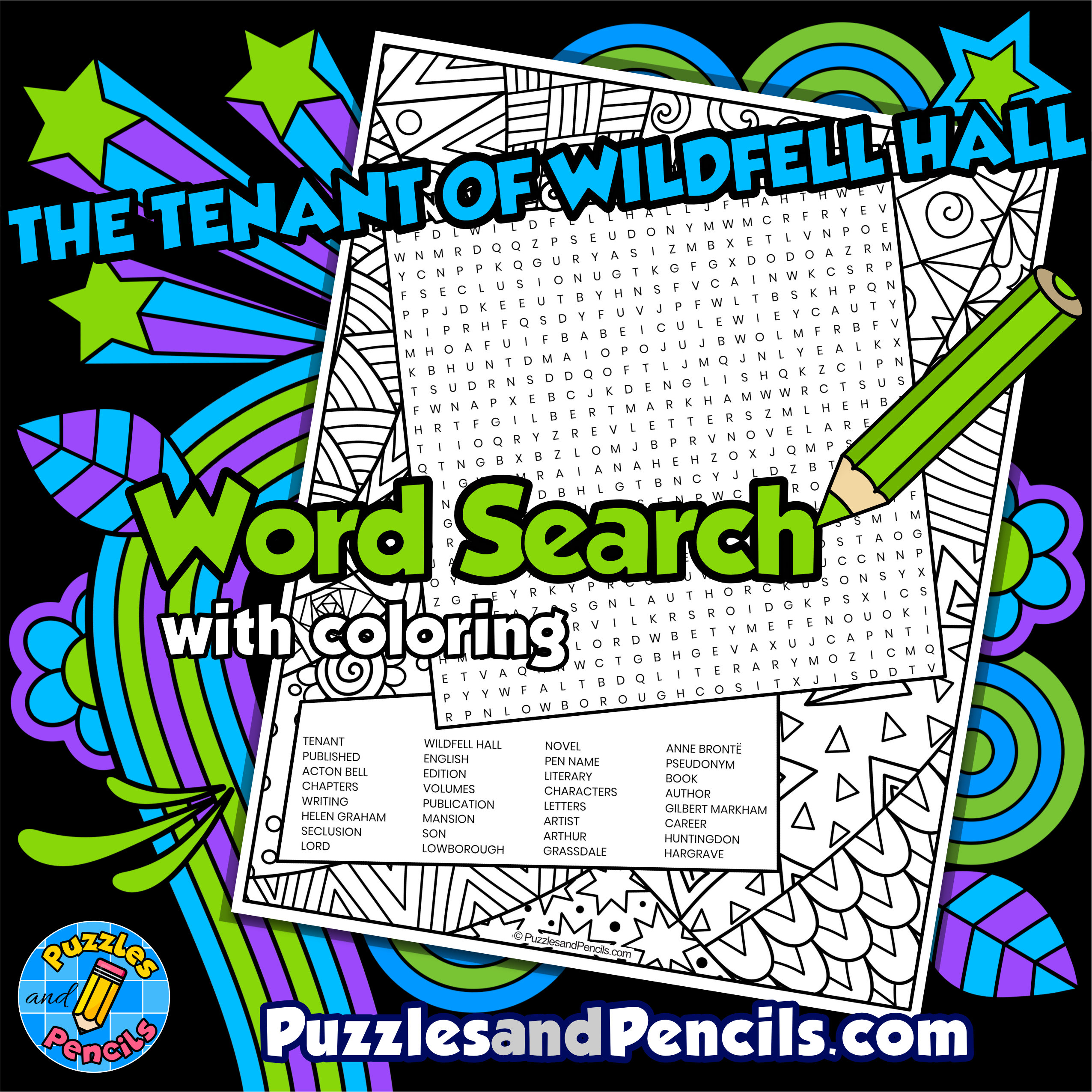100th Day of School Word Search Puzzle Activity Page with Coloring ...