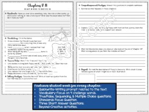 The City of Ember Novel Study Unit | Comprehension and Vocabulary with ...