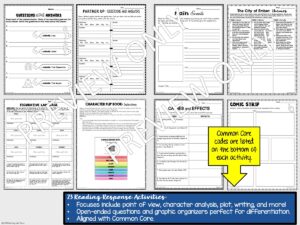 The City of Ember Novel Study Unit | Comprehension and Vocabulary with ...