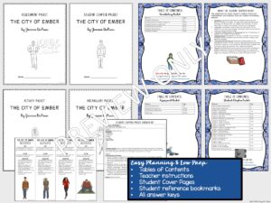 The City of Ember Novel Study Unit | Comprehension and Vocabulary with ...