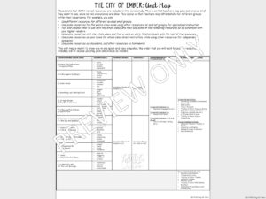 The City of Ember Novel Study Unit | Comprehension and Vocabulary with ...