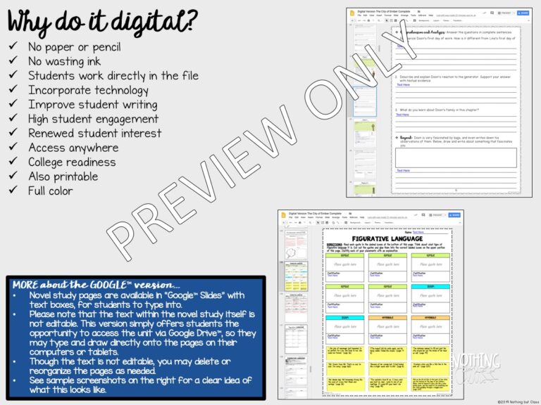 The City of Ember Novel Study Unit | Comprehension and Vocabulary with ...