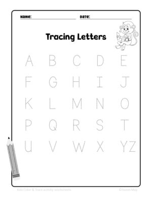 15 Worksheets For Early Learning Kids Color and Trace Activity Age 3-7 ...