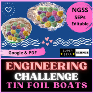 Valentine's Day Candy Heart Tin Foil Boats STEM Engineering Challenge ...