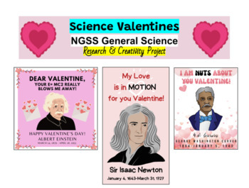 Valentine's Day STEM Research & Creativity Card Project for Famous ...