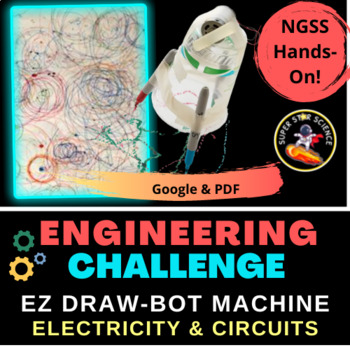 FUN STEM Activity Circuit Scrible Drawbot Engineering Challenge NGSS ...