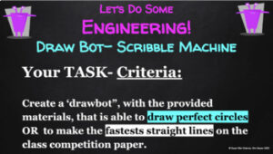 Fun Stem Activity Circuit Scrible Drawbot Engineering Challenge Ngss